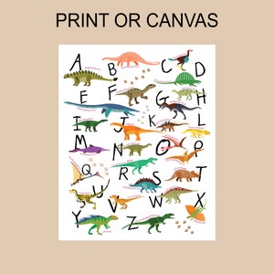 Dinosaur Nursery Dinosaur Wall Decor Dinosaur Wall Print Dinosaur Decor ...