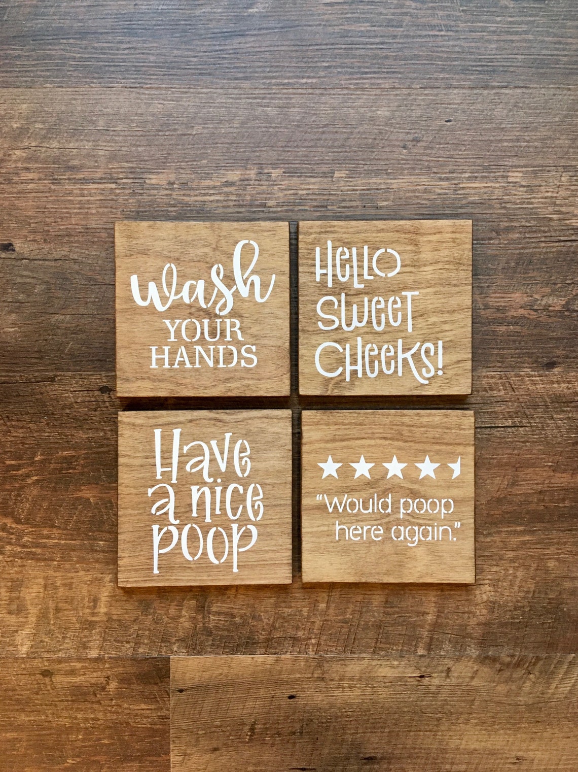 B1G1 free mini bathroom signs funny bathroom signs mini sign | Etsy