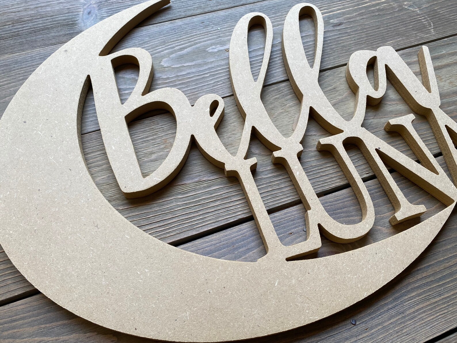 Moon Wall Decor Moon Name Wall Decor Personalized Sign Nursery | Etsy