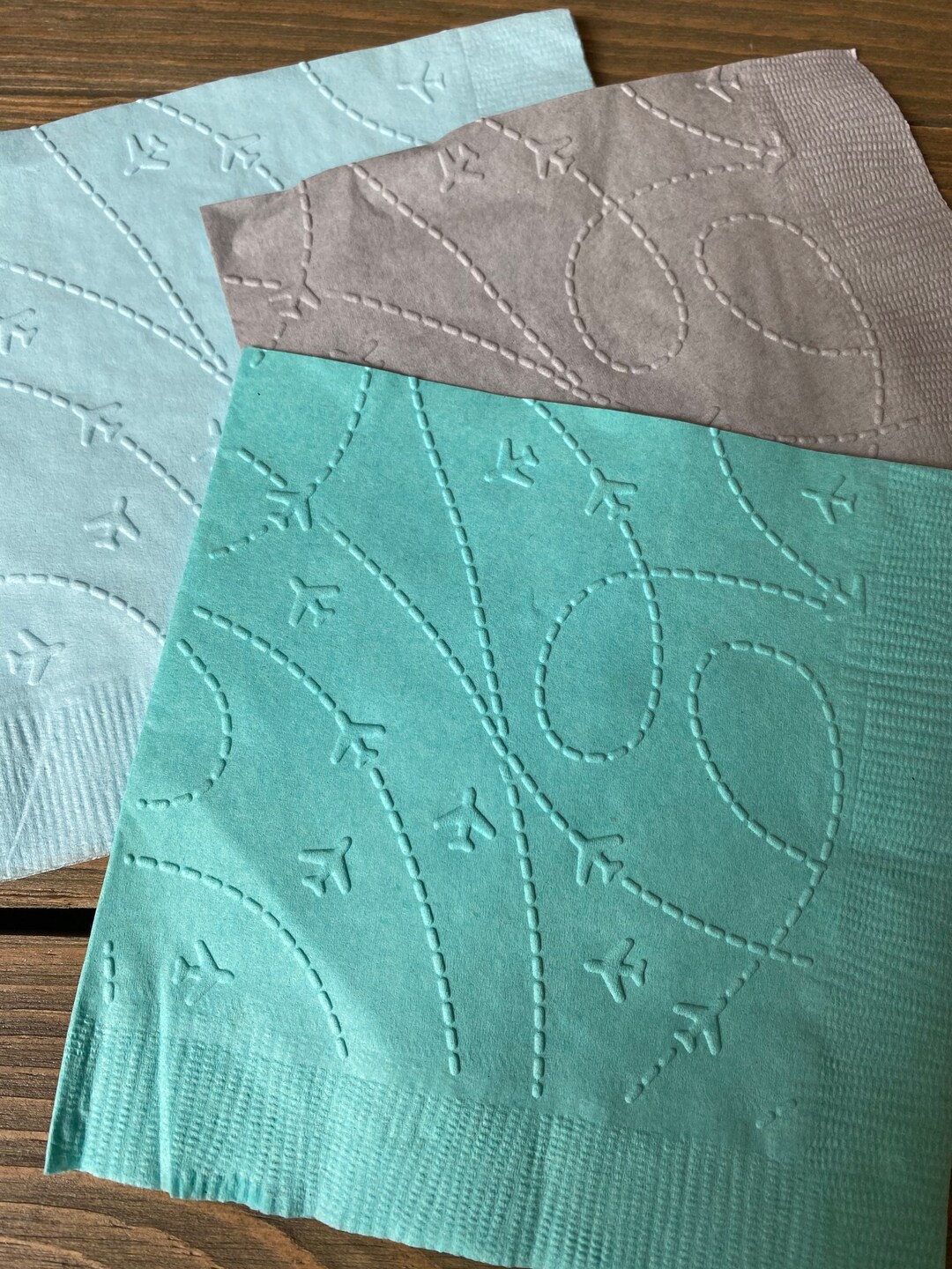 Embossed Airplane Napkins, Travel Theme Party (set of 20) - Etsy