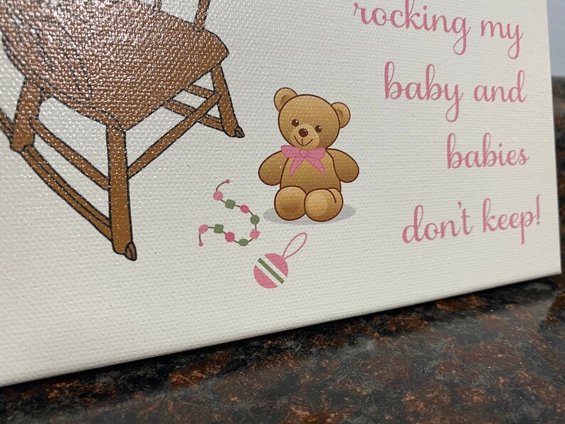 Nursery Poem Cleaning and Scrubbing Can Wait Till Tomorrow - Etsy