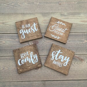 B1G1 Free Guest Room Wall Decor Mini Signs Small Sign Shelf Sitter ...