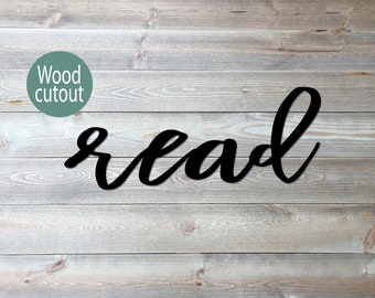 Read Wood Sign - Etsy