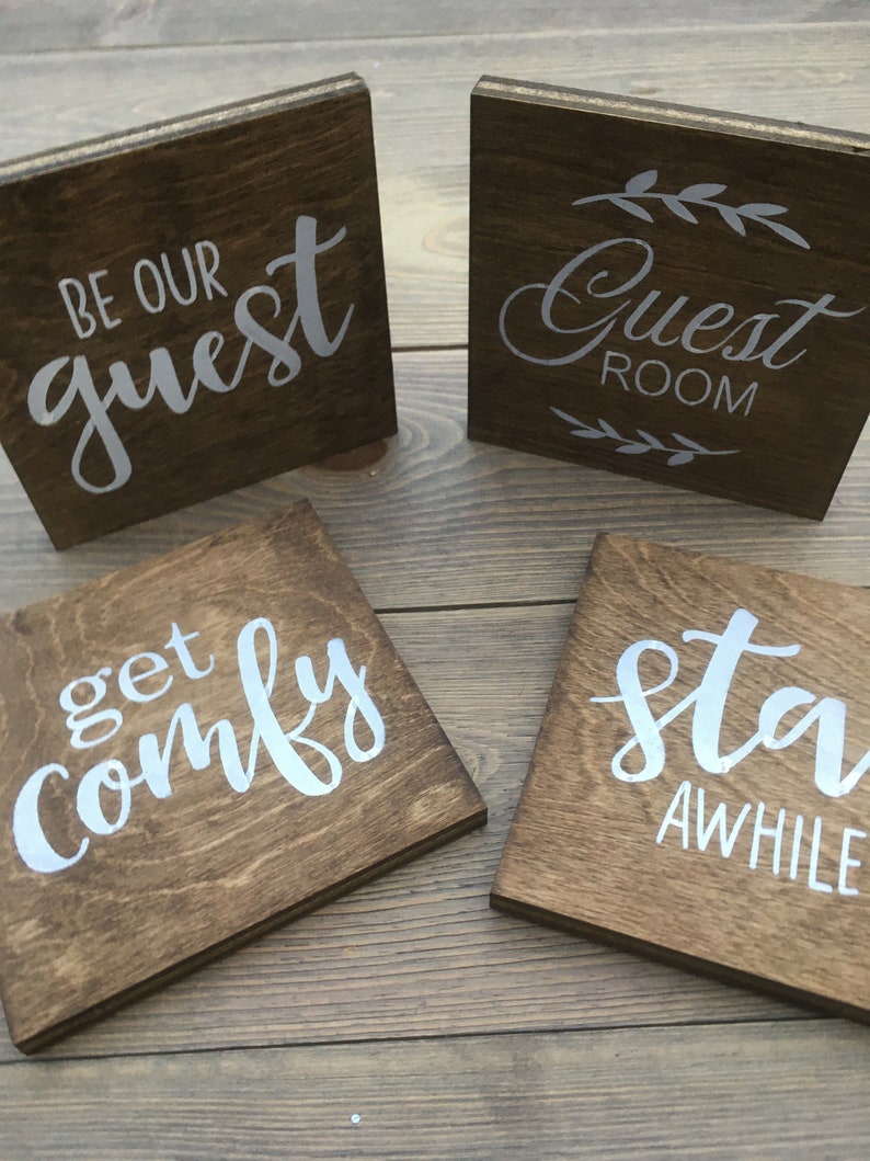 B1G1 Free Guest Room Wall Decor Mini Signs Small Sign Shelf - Etsy