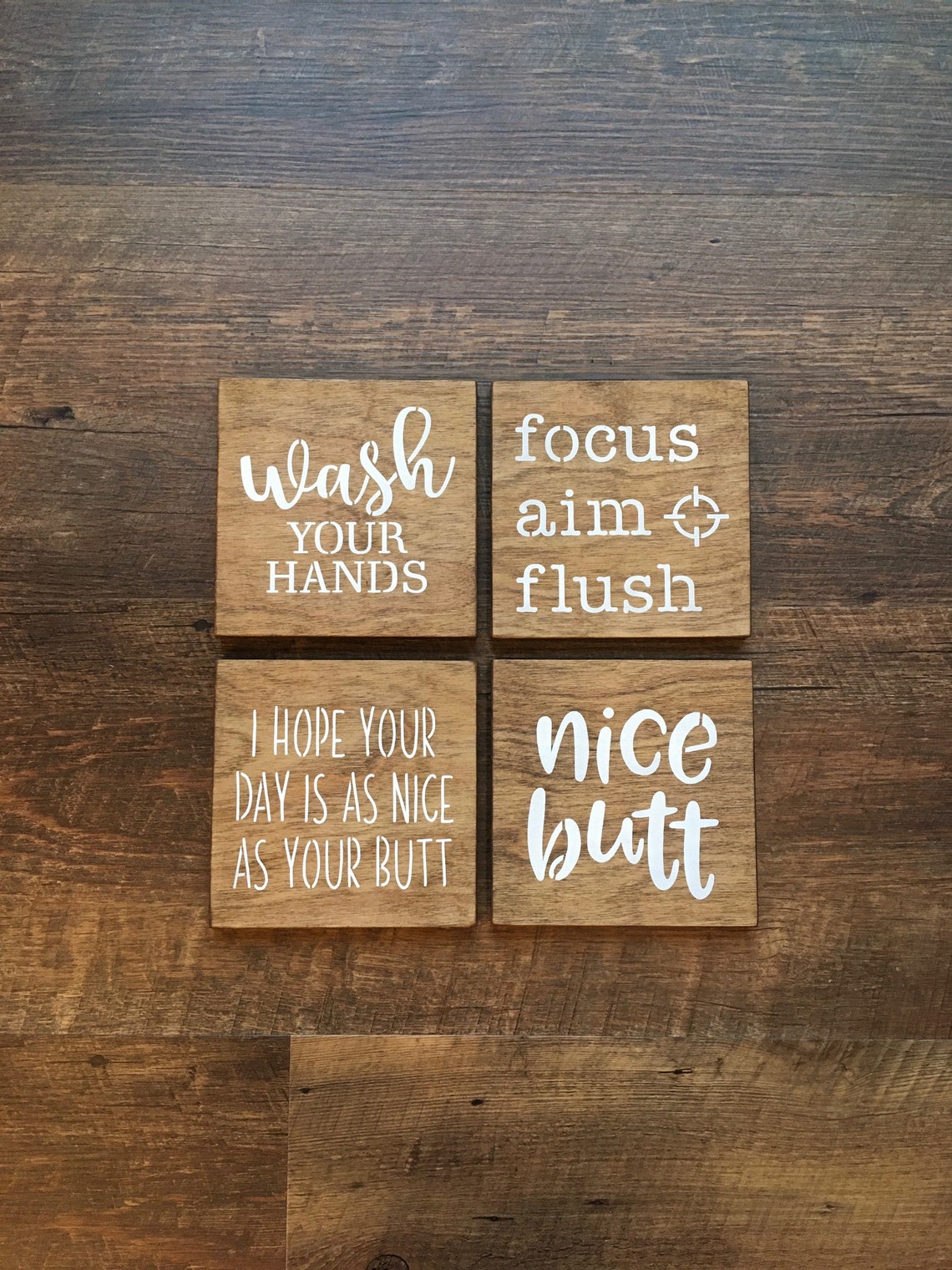 B1G1 Free Mini Bathroom Signs Funny Bathroom Signs Mini Sign | Etsy