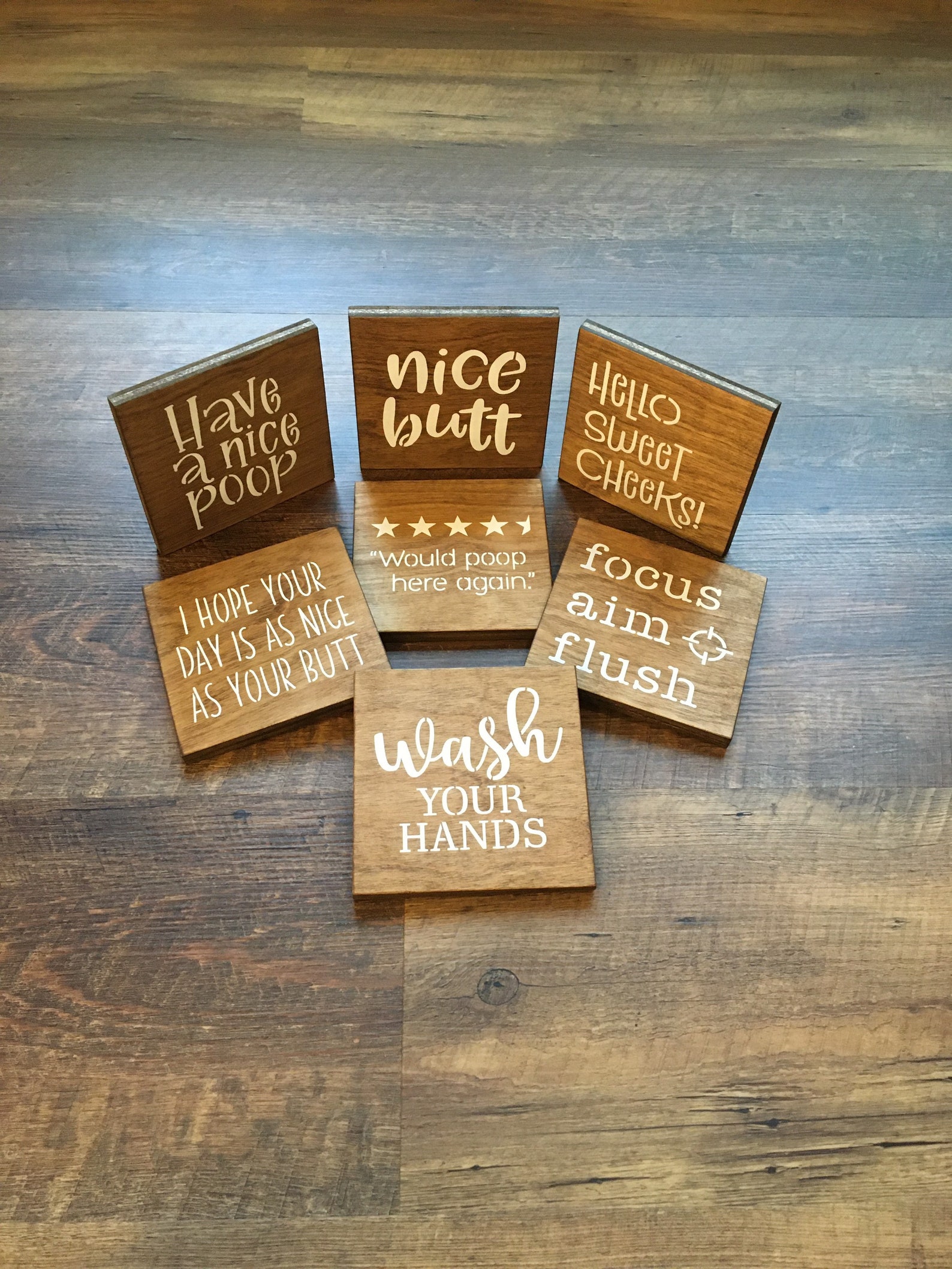 B1G1 Free Mini Bathroom Signs Funny Bathroom Signs Mini Sign | Etsy