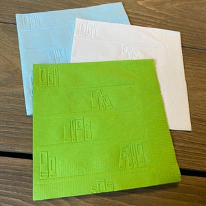 Embossed Book Napkins, Book Club Party Decor, Set of 20 - Etsy
