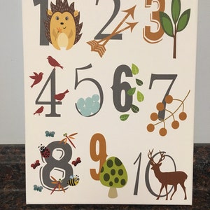 Abc Woodland Print 123 Woodland Animal Print Woodland Animals Woodland ...