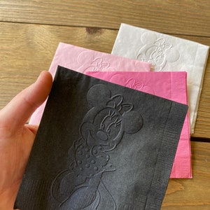 Embossed Minnie Mouse Napkins, Birthday Party Decor (set of 20) - Etsy