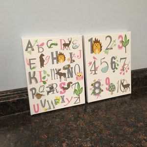 Abc Woodland Print 123 Woodland Animal Print Woodland Animals Woodland ...