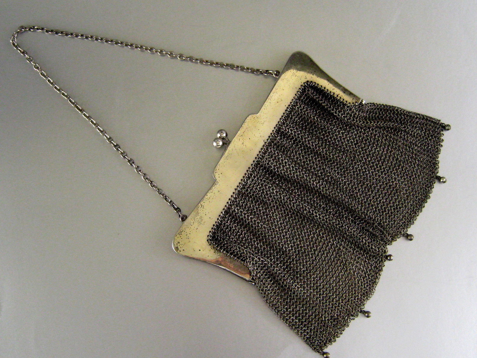 Sterling Silver Purse 1910 Butterflies Flowers Antique Mesh - Etsy