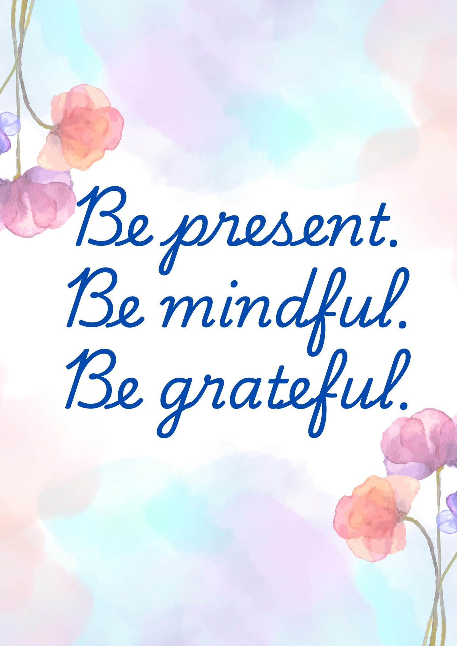 Mindfulness & Positivity Posters Watercolor - Etsy