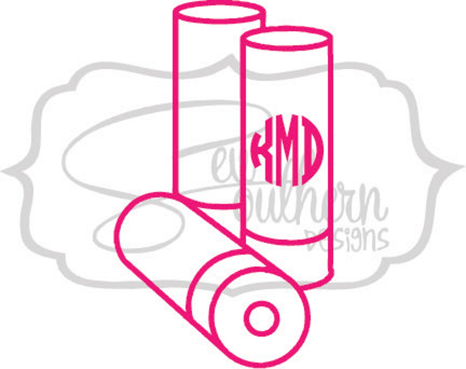 Shotgun Shell Monogram Decal | Etsy