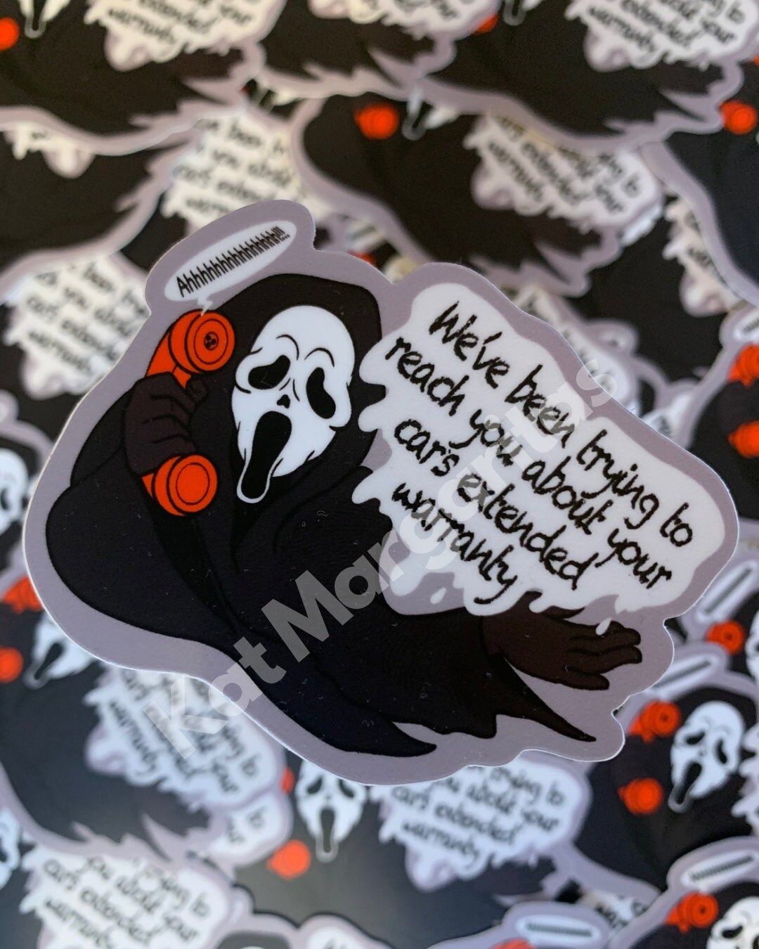 Scream Horror Movie Telemarketer Sticker - Etsy