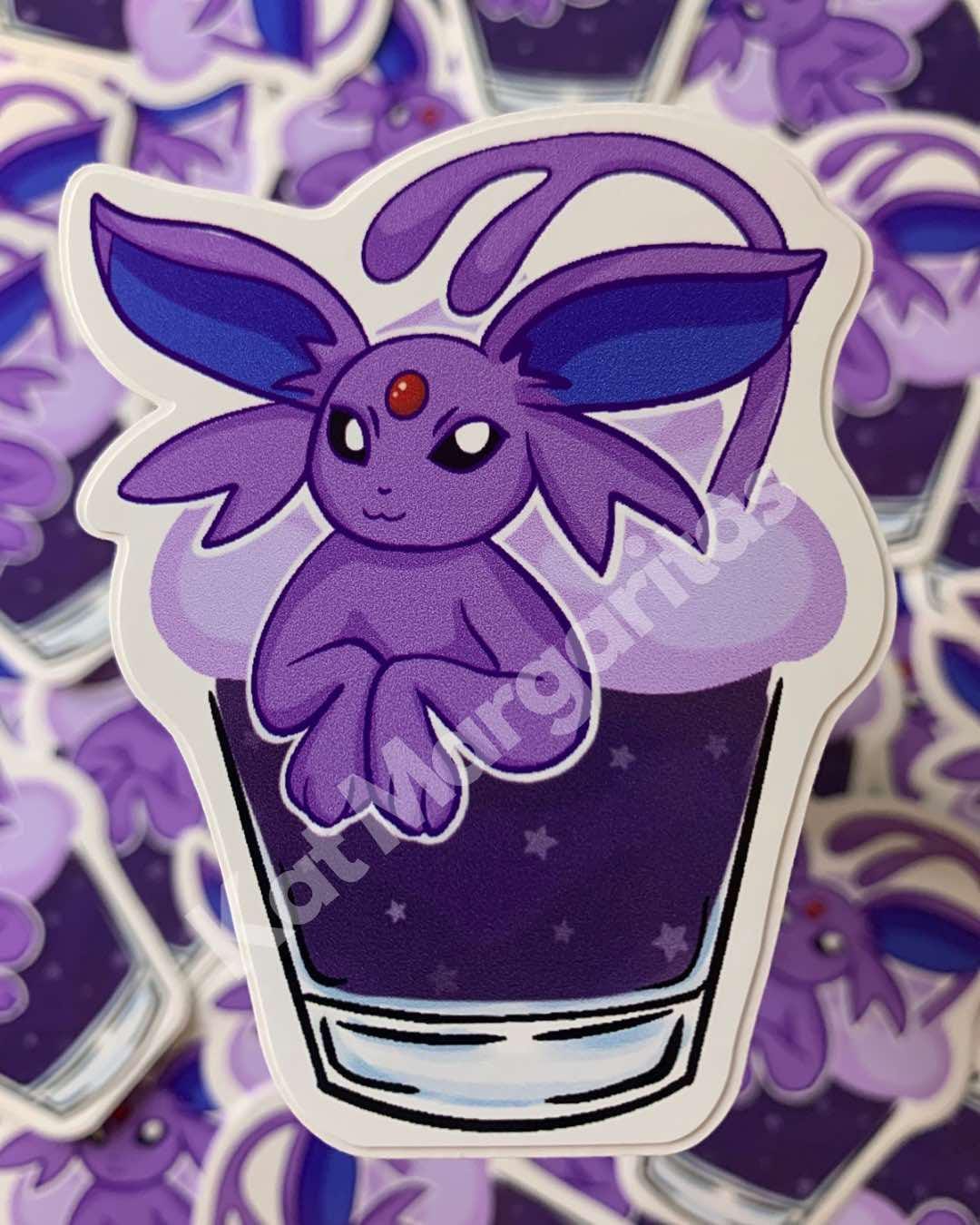 Eevee- Espeon Shot Die Cut Vinyl Sticker - Etsy