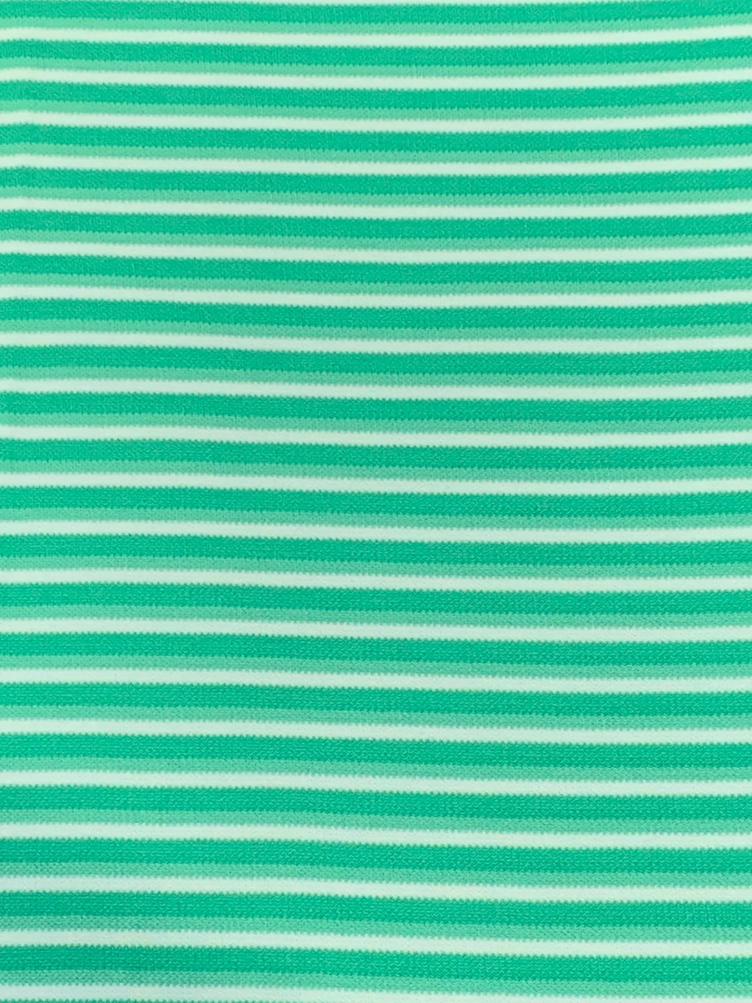 Vintage 1960s Knit Fabric, Crimplene Double Knit, White and Green ...