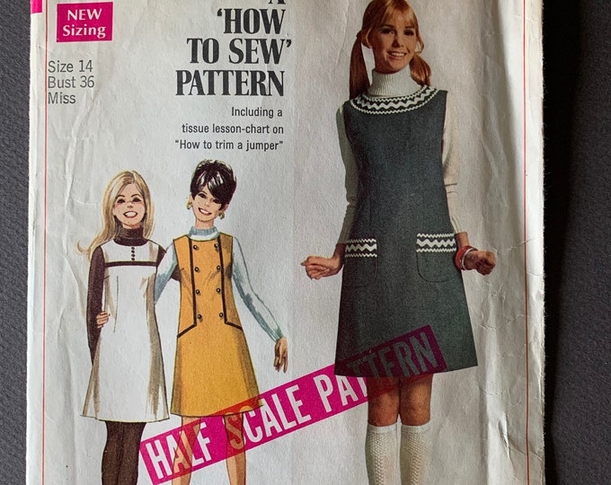 Vintage 1960s Simplicity 7825. Educational Pattern, Half Scale for ...