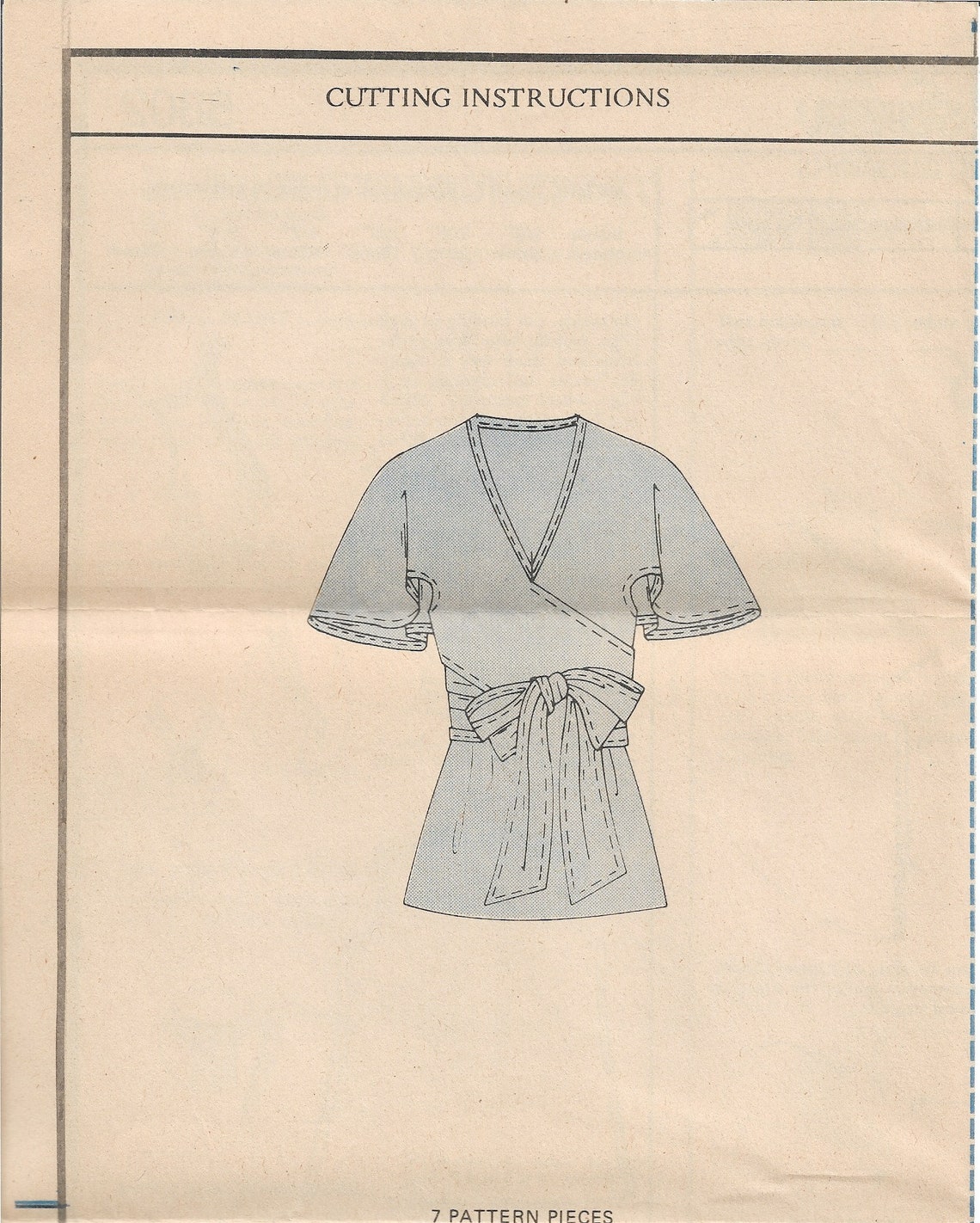 Vintage 1980s Butterick See & Sew 5802 UNCUT Size M 12-14 Wrap Blouse ...