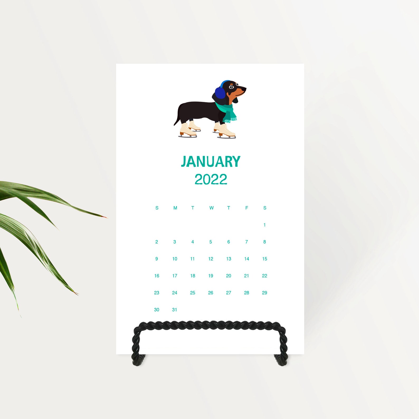 Dachshund Calendar - Mini - Digital Download - Etsy