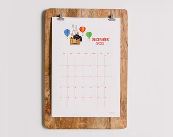 Dachshund Calendar - Mini - Digital Download - Etsy