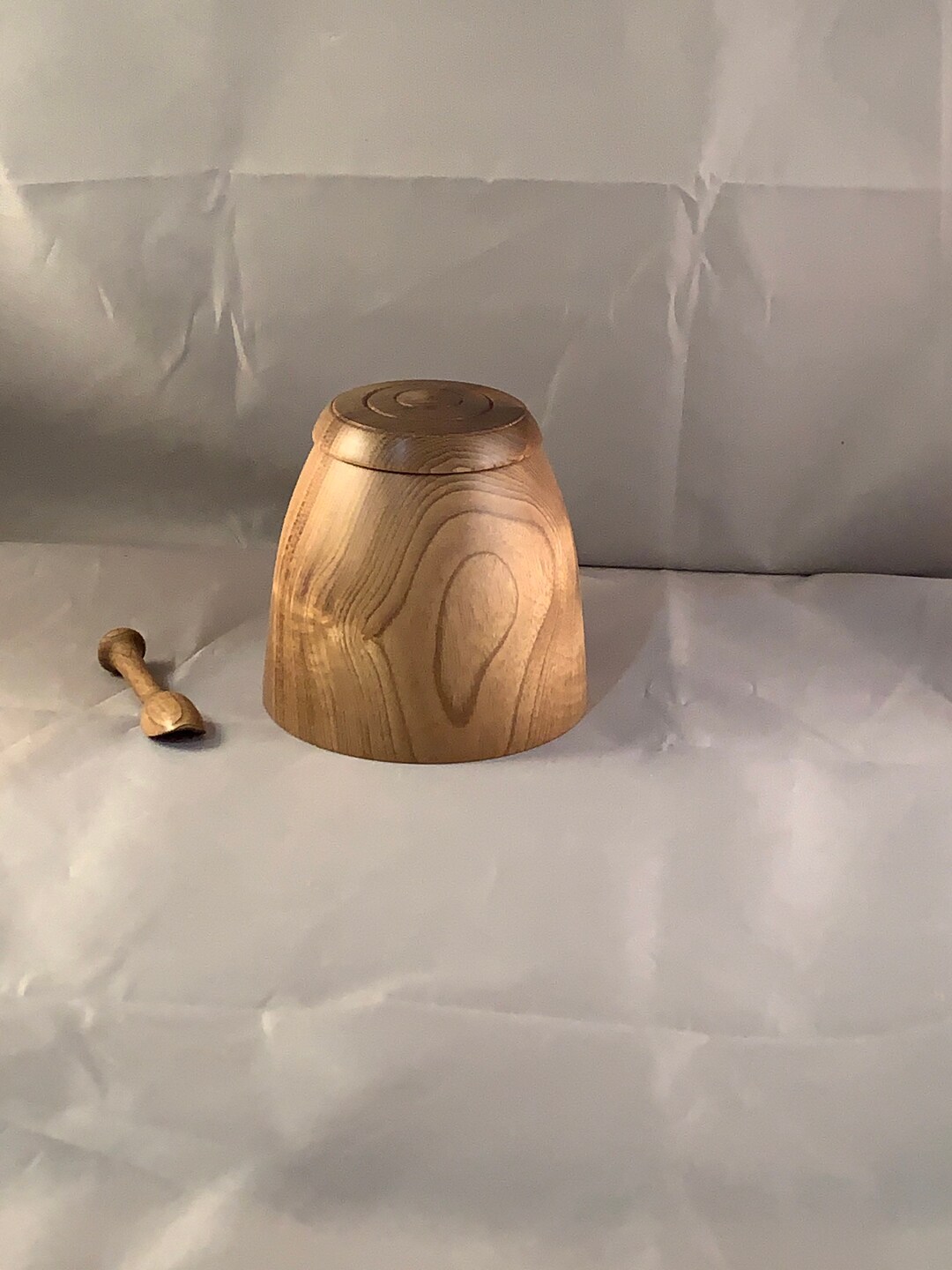 Lidded Salt Cellar / Salt Box/myrtlewood Salt Box - Etsy