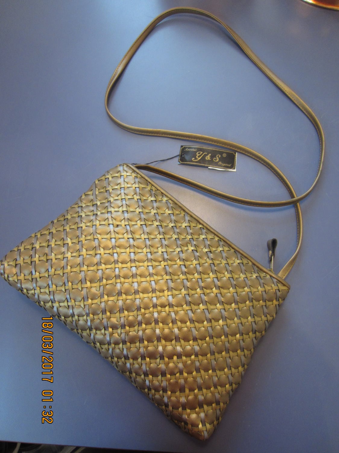 Shoulder Bag Unique Woven Gold and Silver by Y & S Originals FREE ...