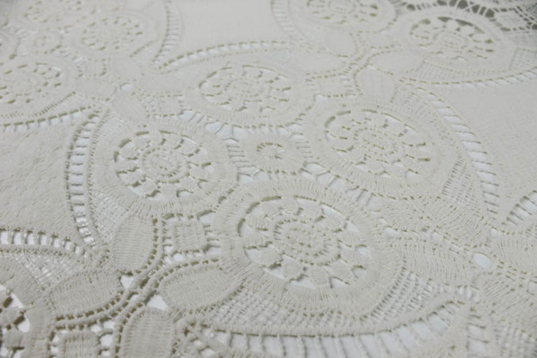 Natural Andrea Pattern Scalloped Lace Fabric - 1 Yard Style 607 - Etsy