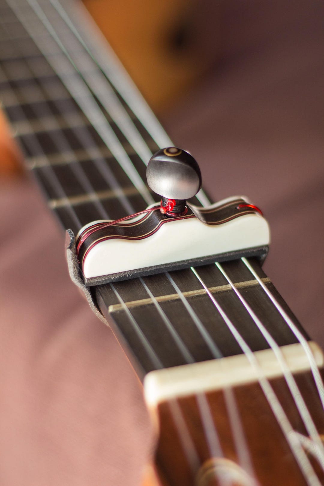 Traditional Bone and Ebony Capo for Guitar - Etsy