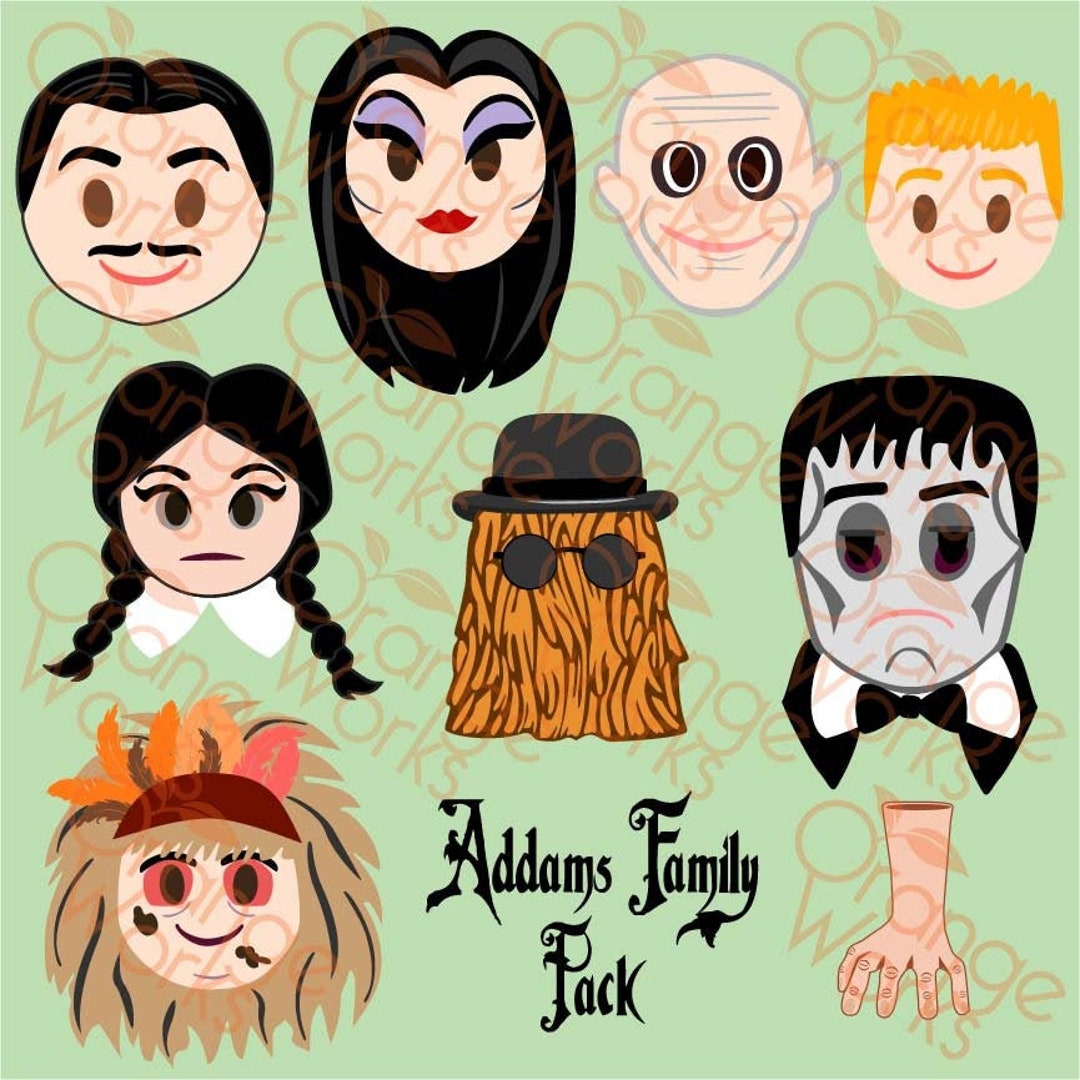 Addams Family Pack SVG, PNG, JPEG, Instant Download, Cut file ...