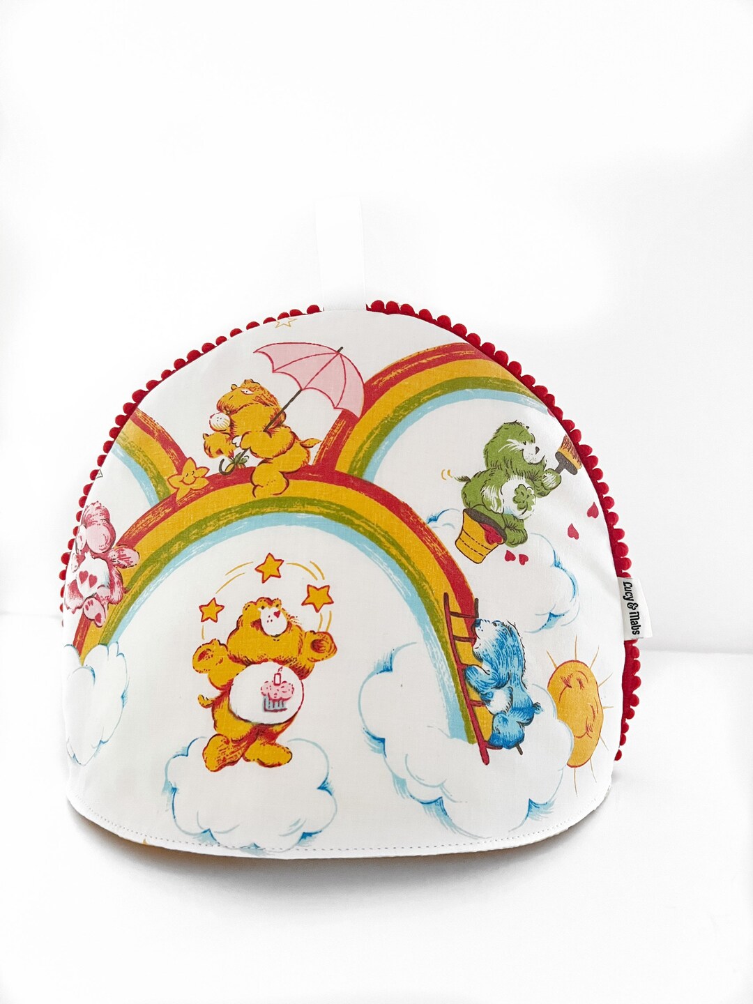 Modern Tea Cozy, Vintage Care Bears, Tea Time, Upcycled, High Tea - Etsy