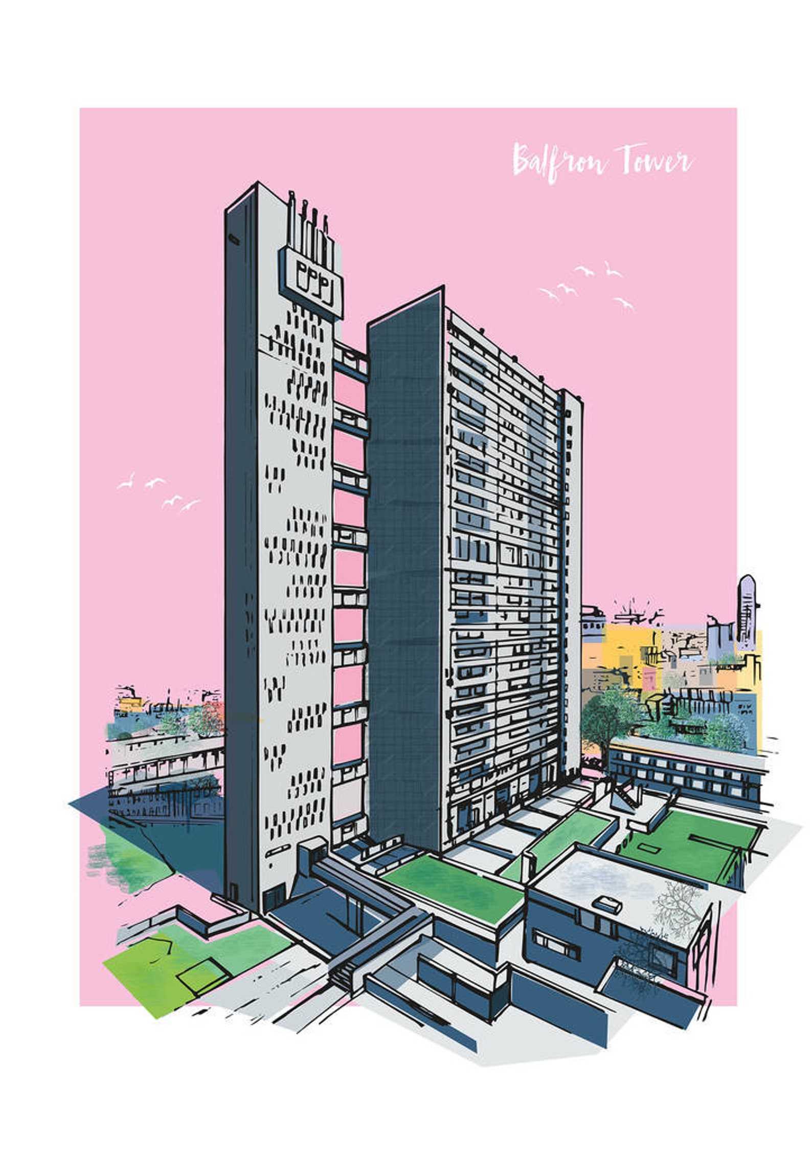 Balfron Tower Architectural London A3 Print - Etsy