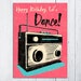 Retro Radio Birthday Card - Etsy