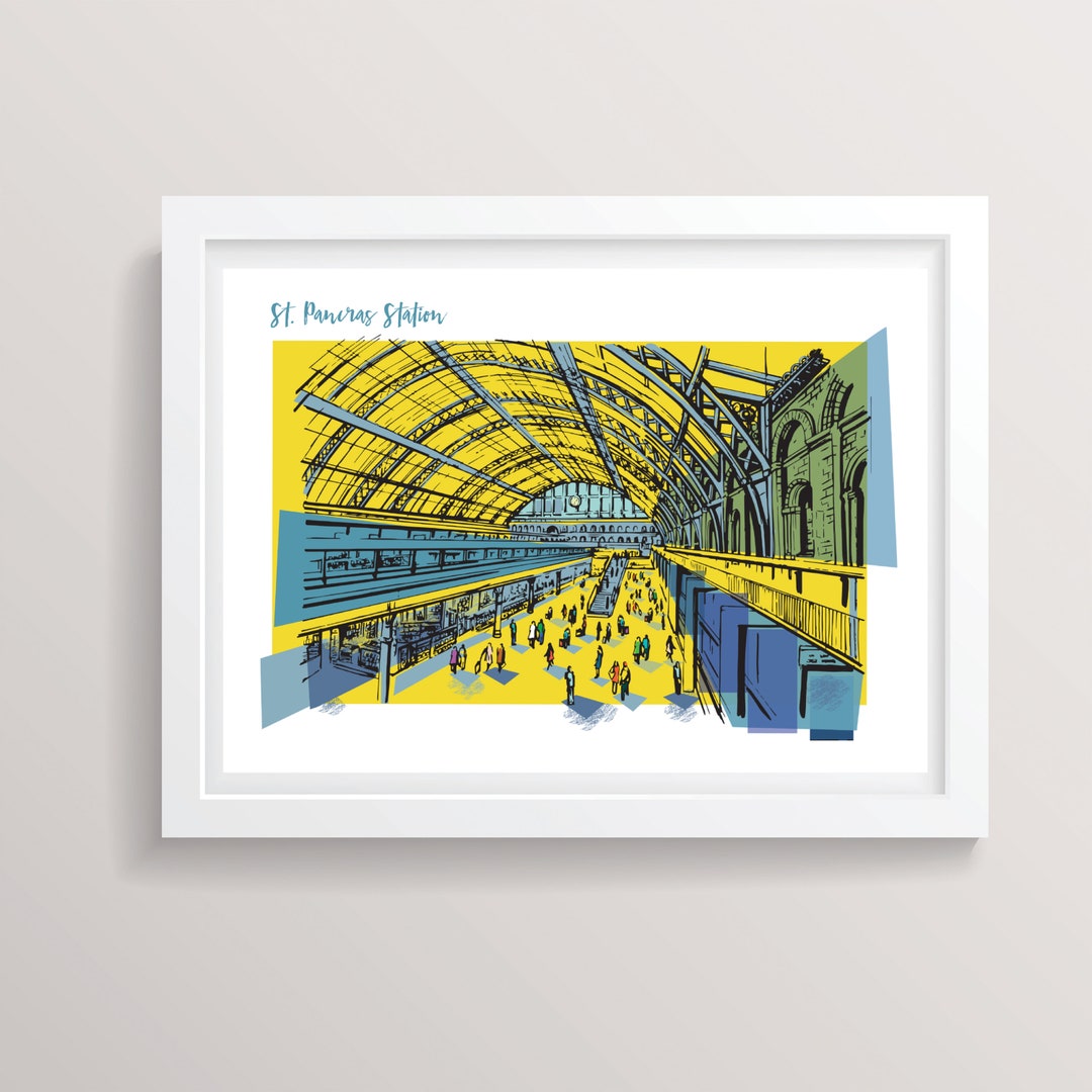 St. Pancras Station, London Print - Etsy