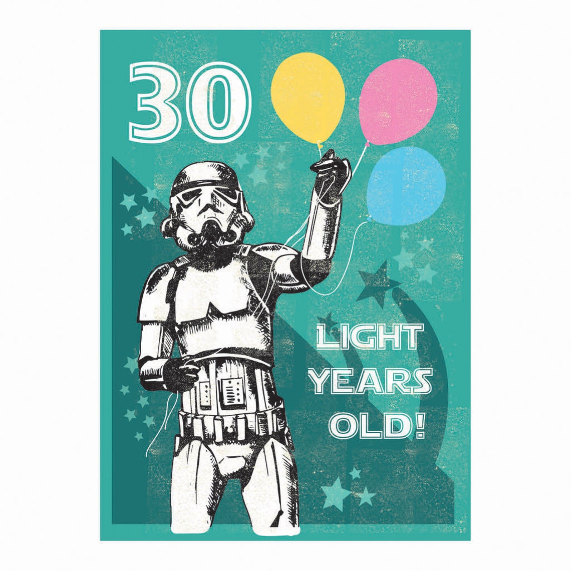 Stormtrooper Sci Fi 30th Birthday Card - Etsy