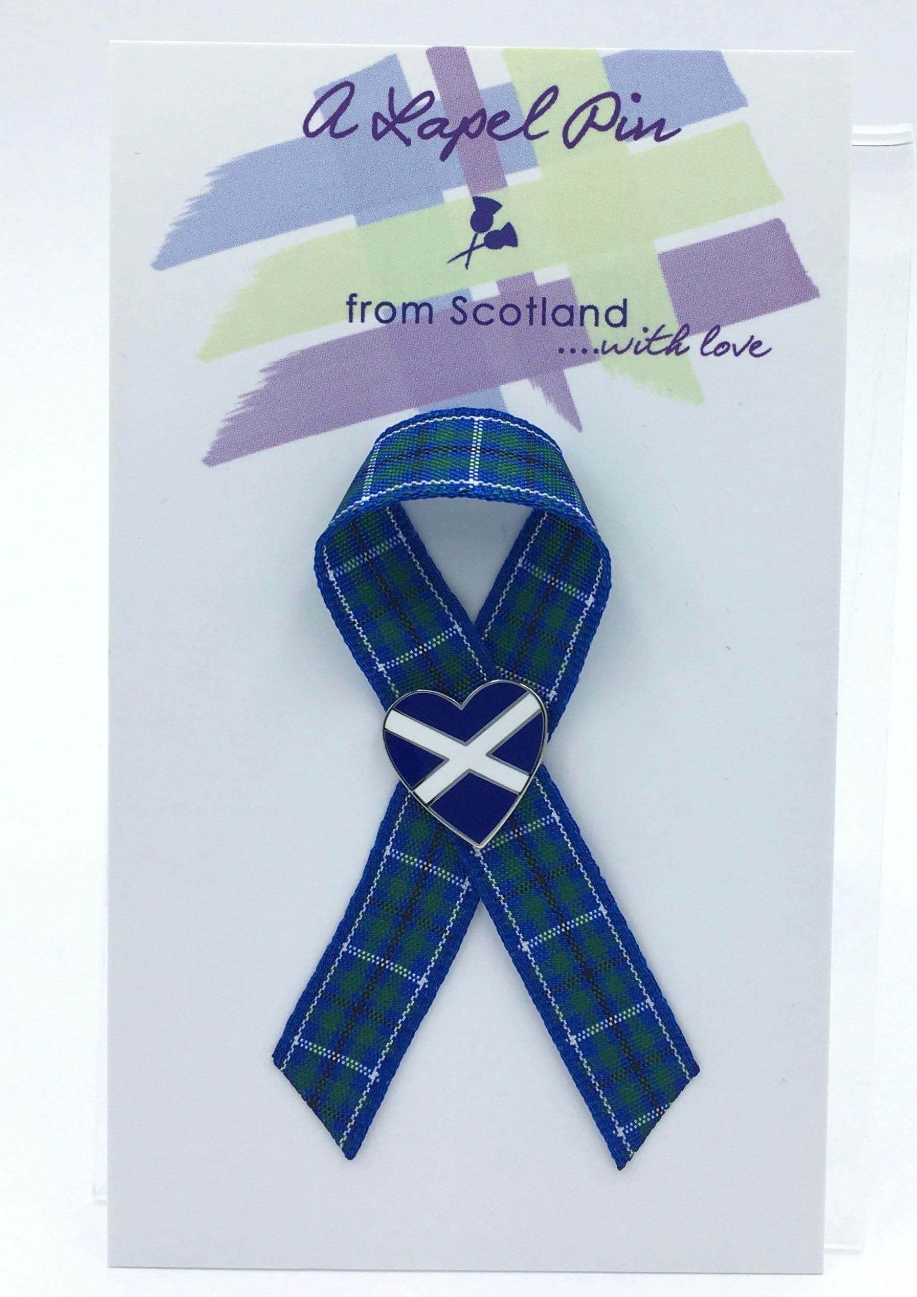 Saltire Heart Enamel Pin: Scottish St Andrews Flag Lapel Pin - Etsy