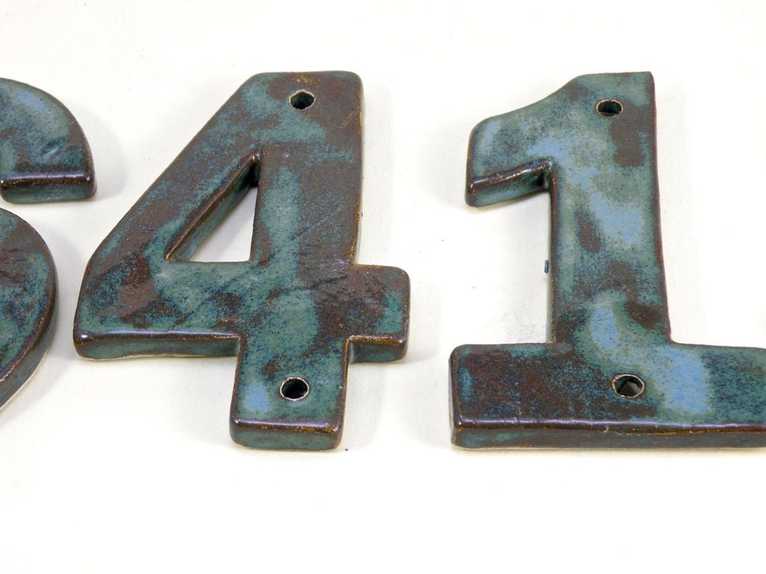 8 Inches Large Door Numbers New Home Gift Ceramic House Tiles Door ...