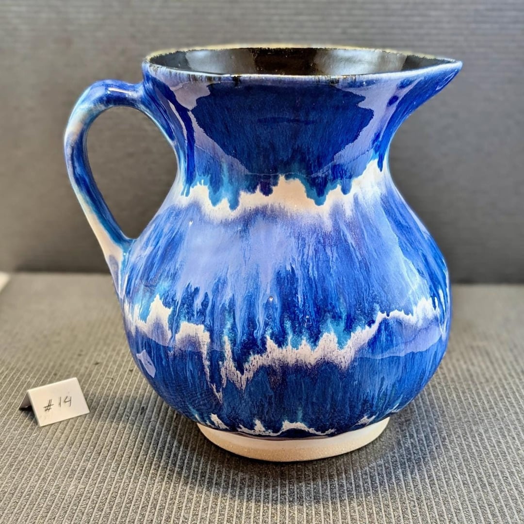 Pitcher #14 Ceramic Pitcher 1.6 Liter Large Ceramic Pitcher Jug Food ...