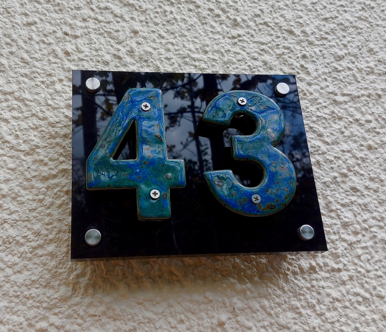 Ceramic House Signs House Numbers House Tiles Floating House | Etsy UK