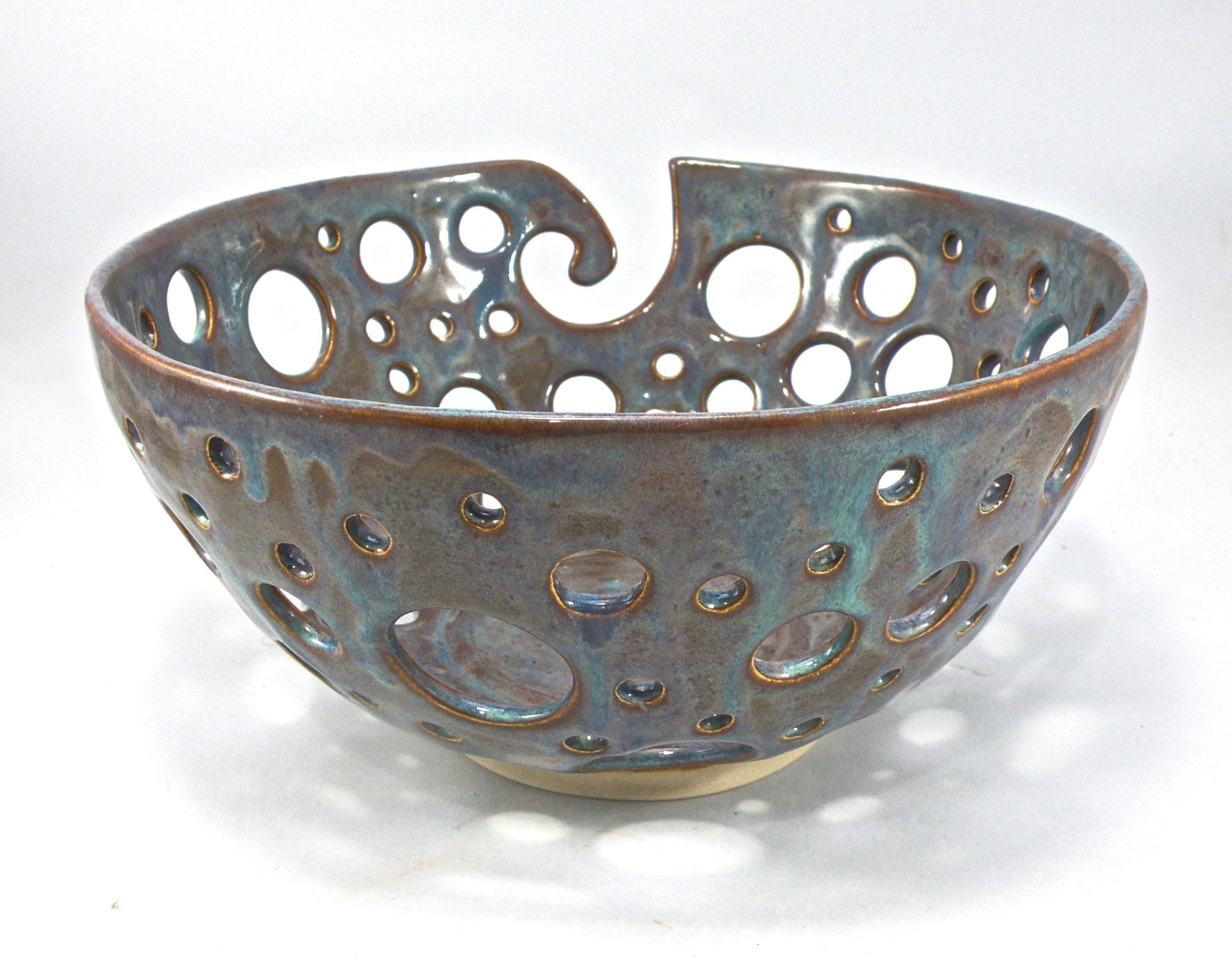 Extra Large Yarn Bowl Jumbo Yarn Bowl Gift for Her With Multiple Holes ...