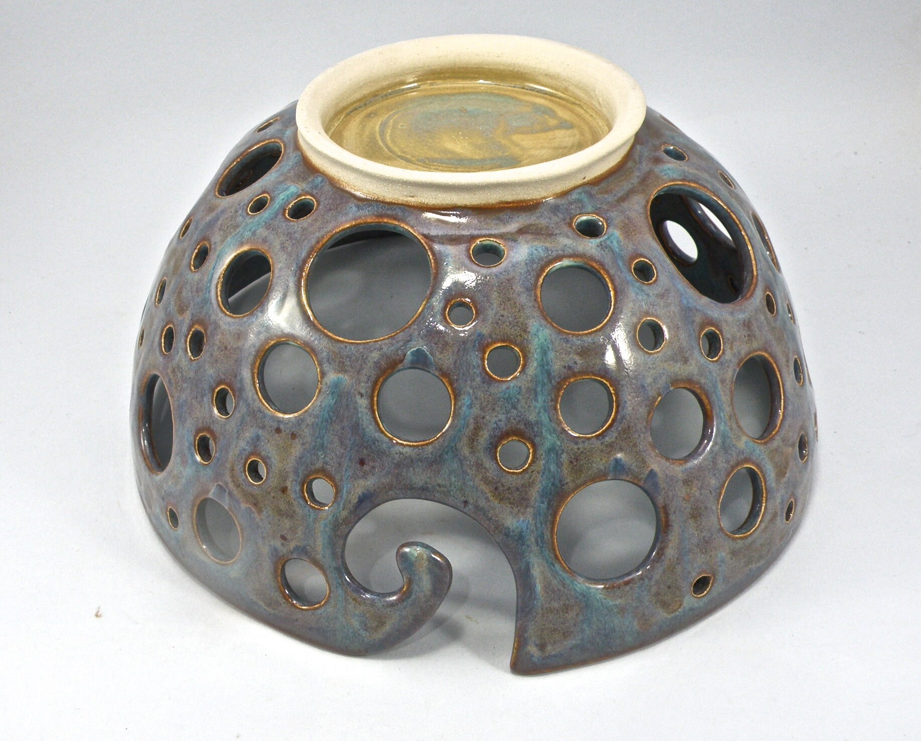 Extra Large Yarn Bowl Jumbo Yarn Bowl Gift for Her With Multiple Holes ...