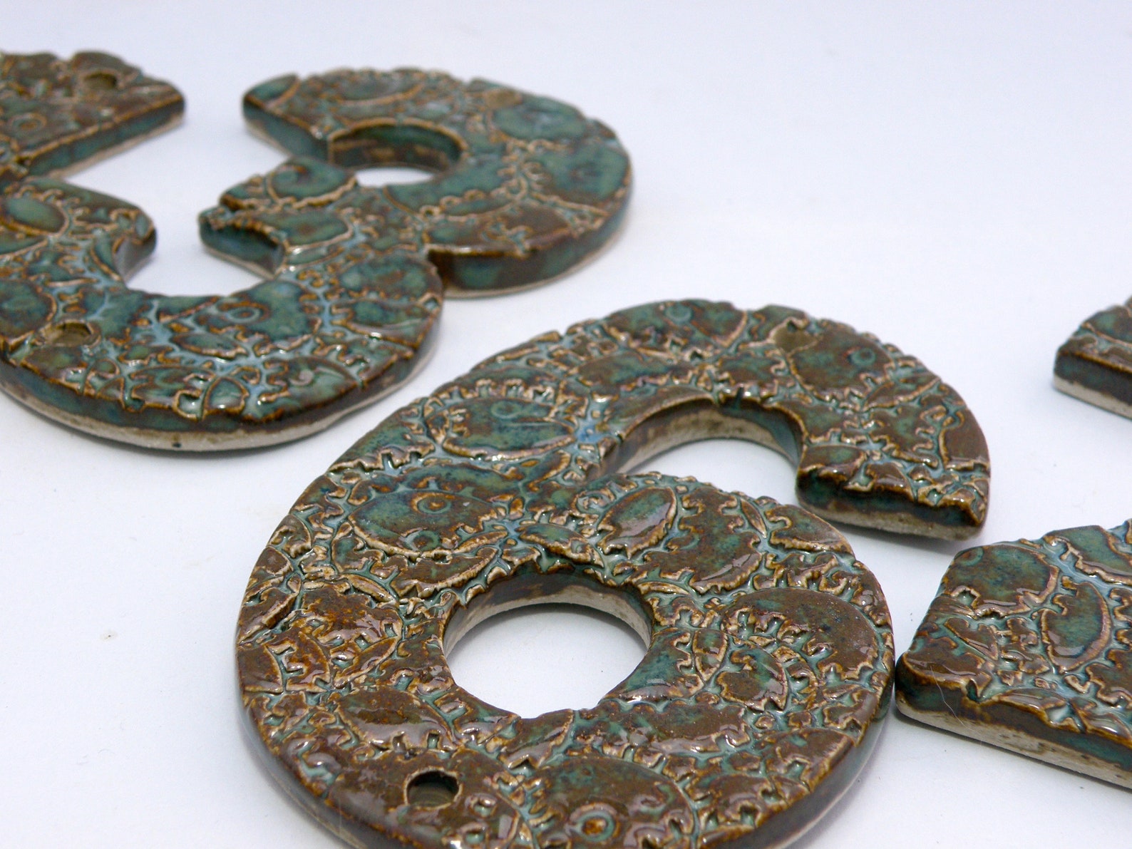 Ceramic House Number House Number Plaque Door Numbers | Etsy UK