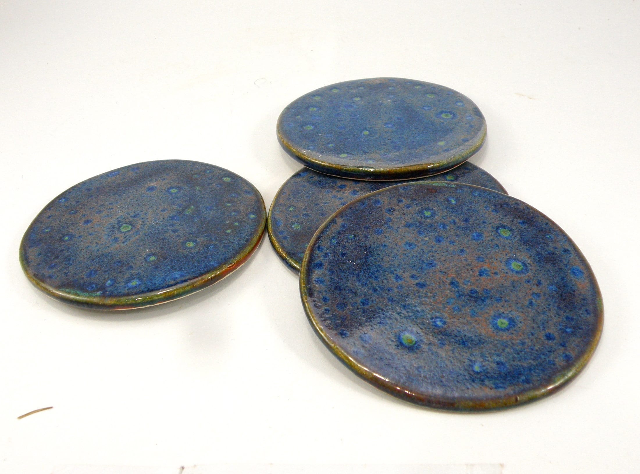 Set of 4 Handemade Stoneware Coasters Drink Coasters Pottery - Etsy UK