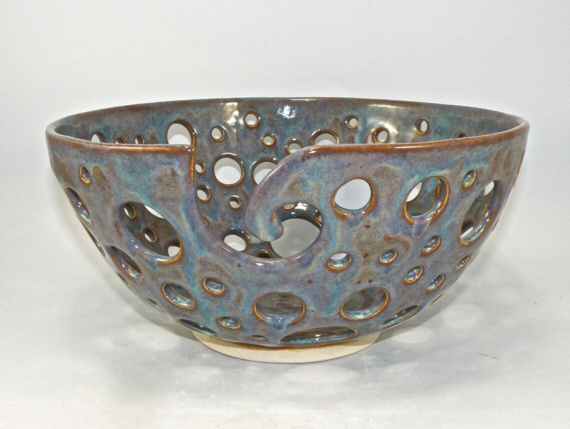Extra Large Yarn Bowl Jumbo Yarn Bowl Gift for Her With Multiple Holes ...