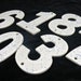 8 Inches Large House Numbers UK Made Stoneware LARGE Tiles Door Number ...