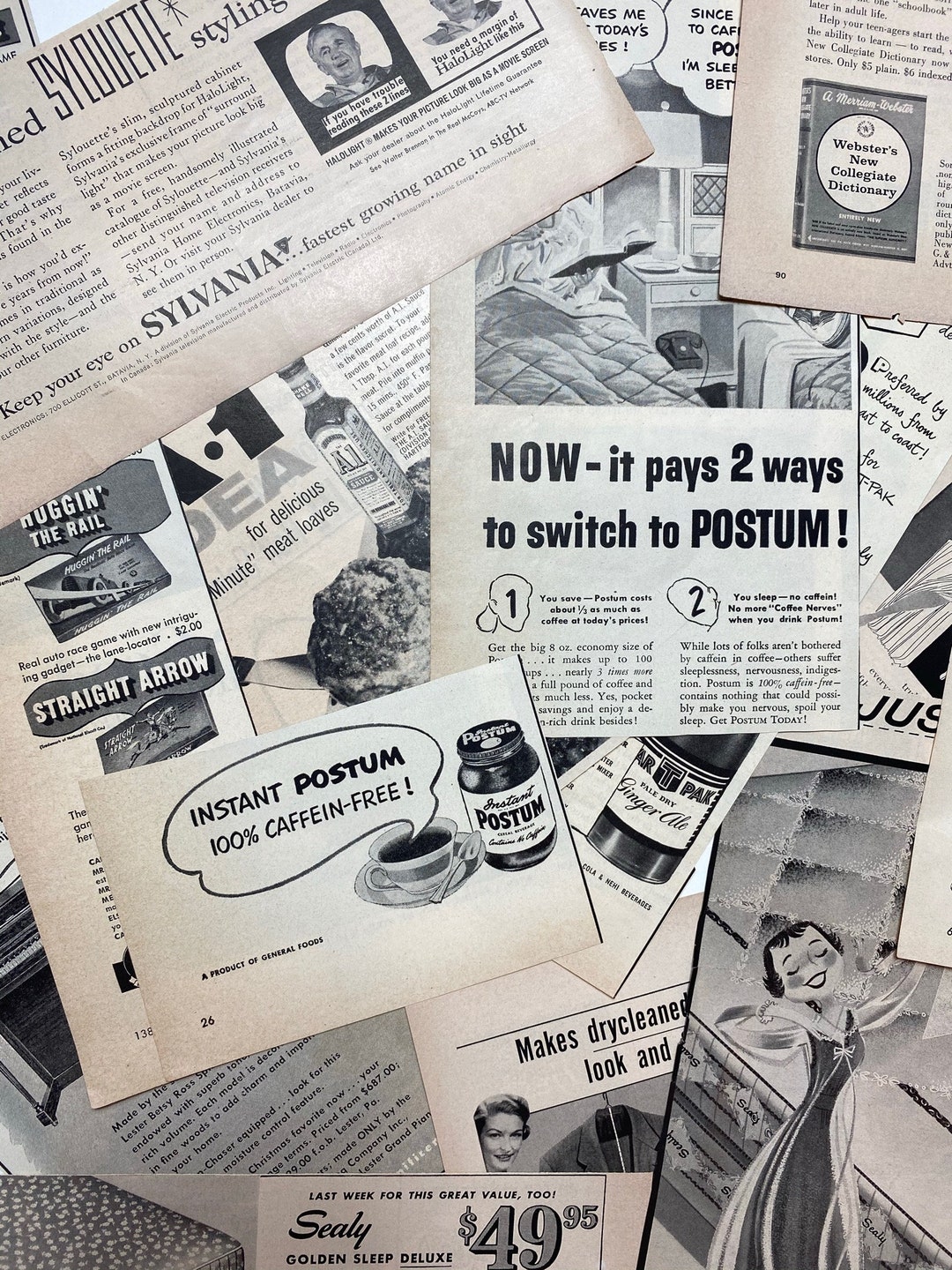 Vintage Magazine Ad's Early 1900's Medium to Large in Size 20 Different ...