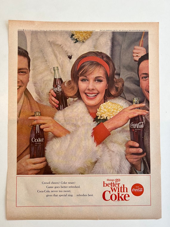 Vintage 1963 Coca-cola Coke Magazine Ad Life Magazine - Etsy