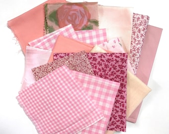 Vintage Fabric Scrap Bundle Lot. Black and White Fabrics. 6 Oz. Upcycle. Quilting. Pattern and ...