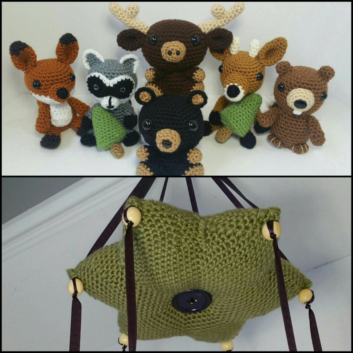Crochet Baby Mobile: Forest Animals | Etsy