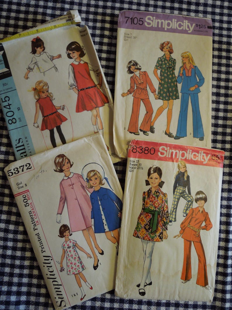 Vintage Sewing Patterns Assorted Years and Sizes and Genders - Etsy