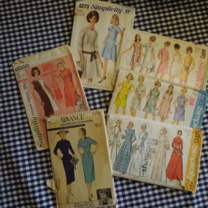 Package of Vintage Sewing Patterns Assorted, Cut, Used and Various ...